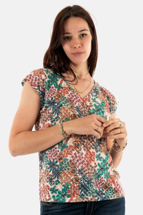 tee shirt lola espeleta ts321s23 334 flower power