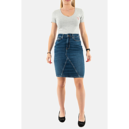 Only - norma - jupe medium blue denim - Jeanstation.fr